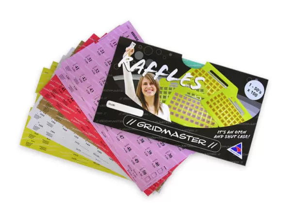 Raffle Tickets (1-50's)100 Sheets - Gridmaster